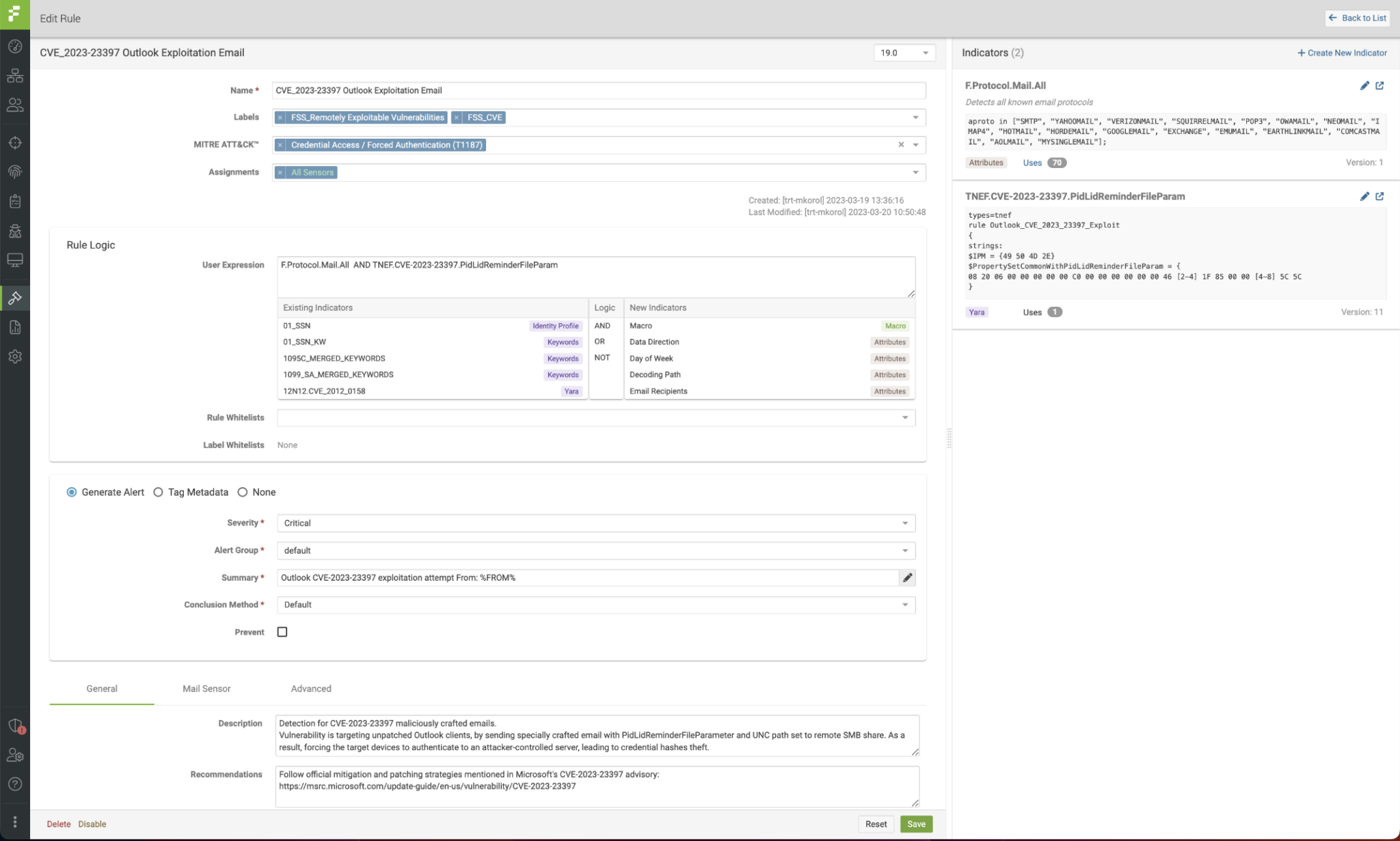 Cve 2023 23397 Microsoft Outlook Remote Hash Vulnerability Fidelis Security